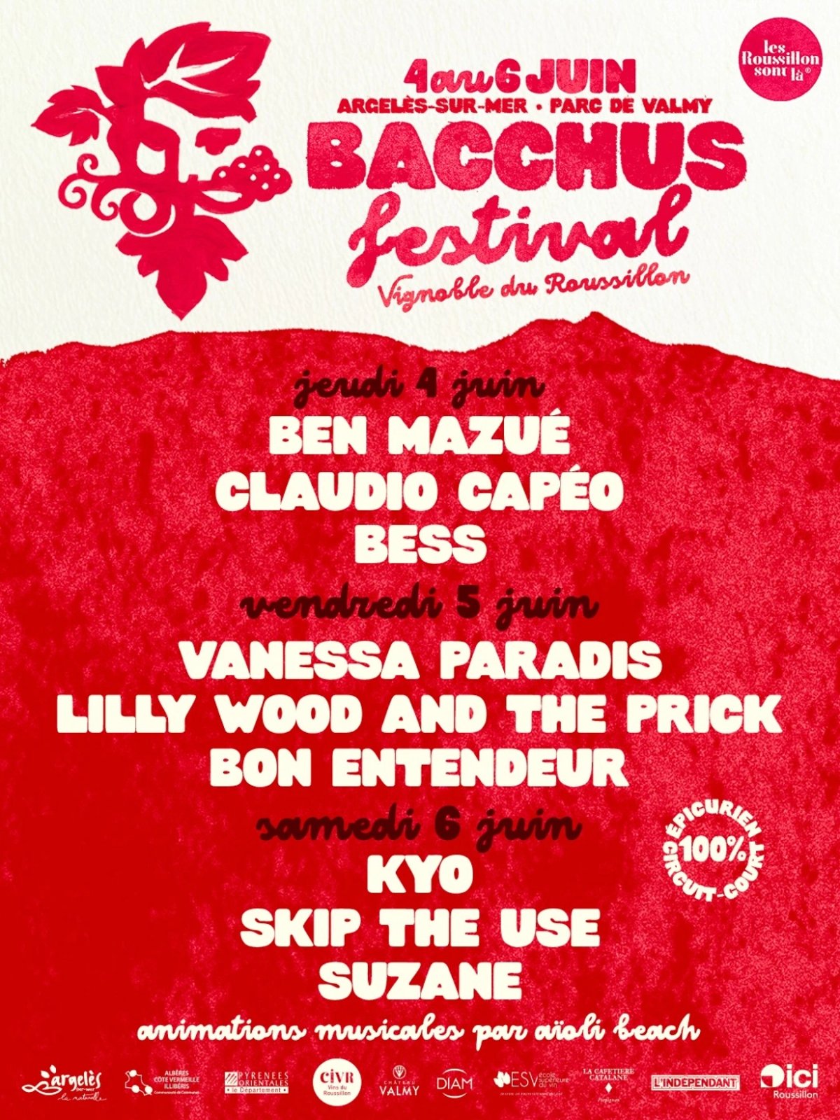 Bacchus Festival 2026 Argelès sur mer programmation et billetterie